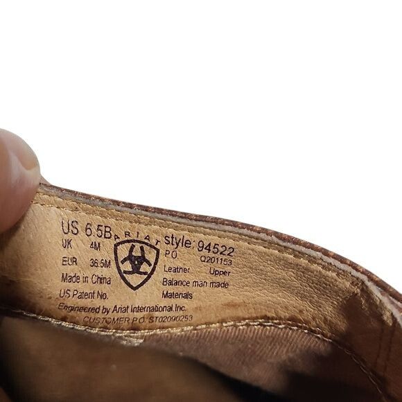 Ariat Ariat Leather Mule Slide On Shoes Brown Silver Buckle Women ...
