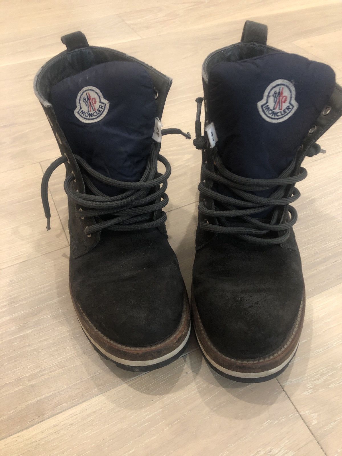 Designer × Moncler Moncler Vintage puffer tongue boots | Grailed