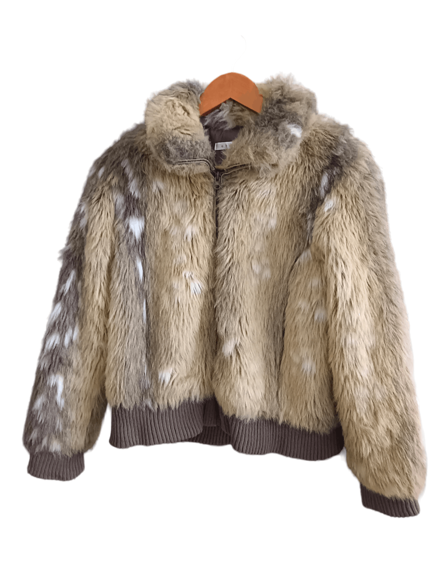 Designer Cheeno Wolf Faux Fur Luxury Jacket | Grailed
