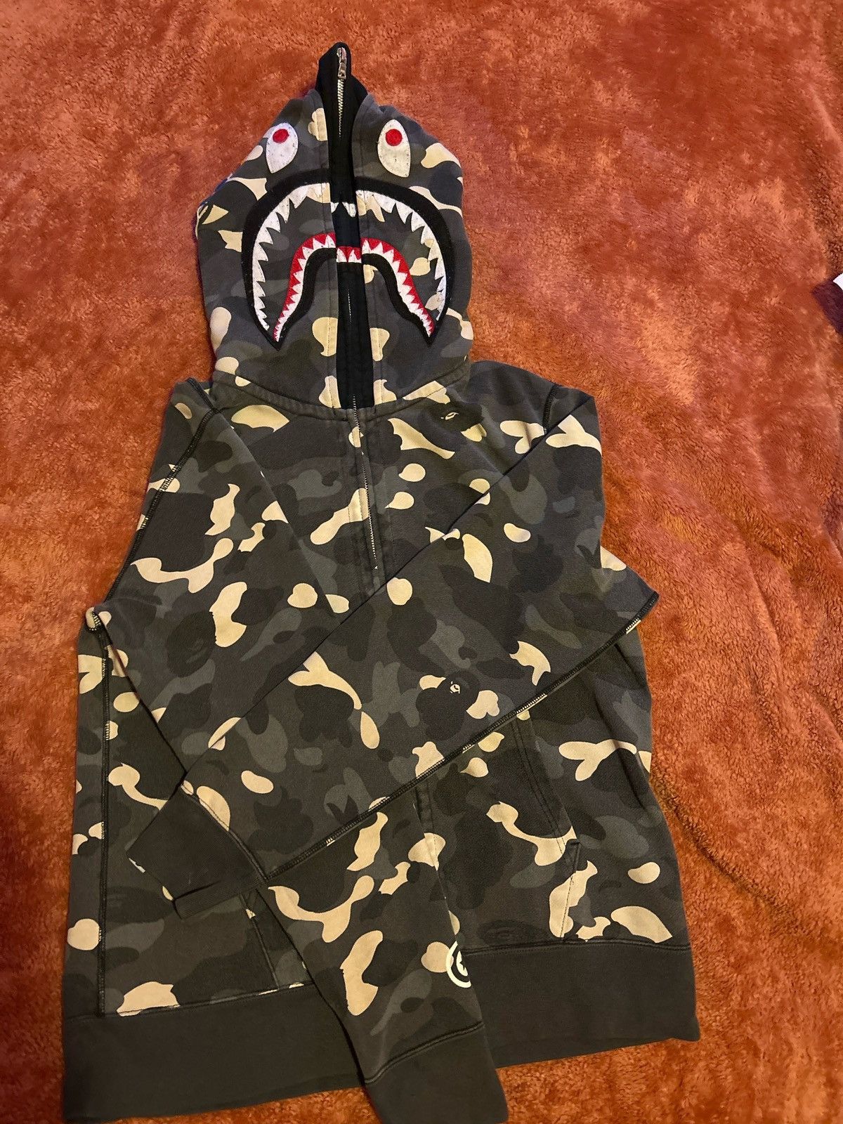 Bape BAPE Double Hood Full Zip City Camo Hoodie | Grailed