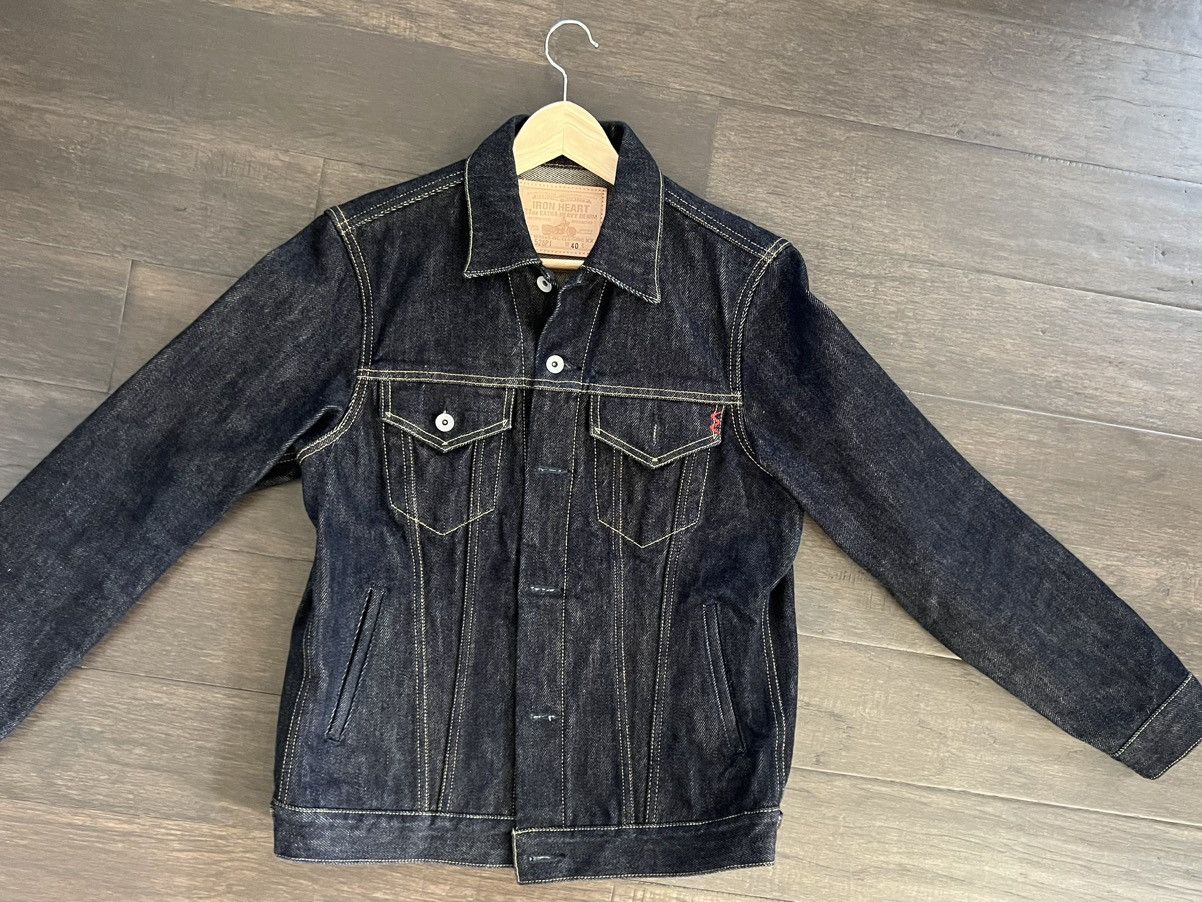 Iron Heart 21oz Selvedge Denim Modified Type III Jacket - Indigo | Grailed