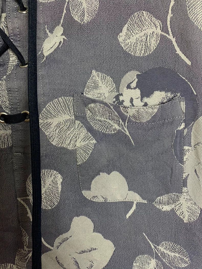 Undercover undercover 03 SS Skull Flower Lace Up Shirt | Grailed