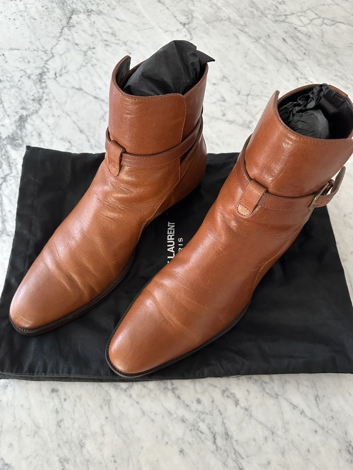 Saint Laurent Paris SLP Jodhpur Boots | Grailed