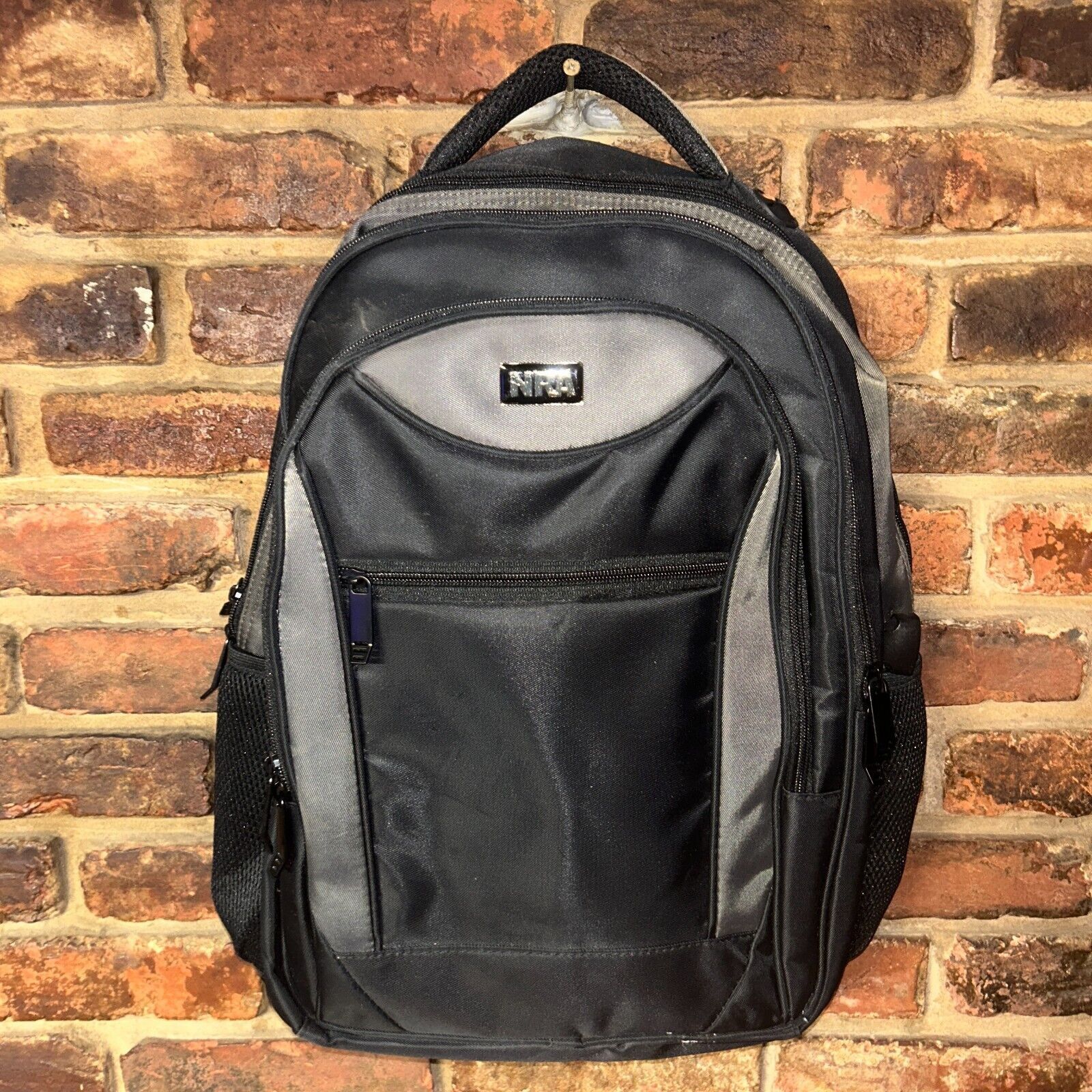 Other NRA Logo Backpack Tan And Black With 4 Compartments | Grailed