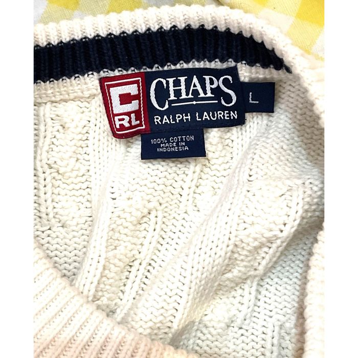 Chaps Ralph Lauren Vintage 80's Chaps Ralph Lauren Knit Sweater Embroidered Log | Grailed