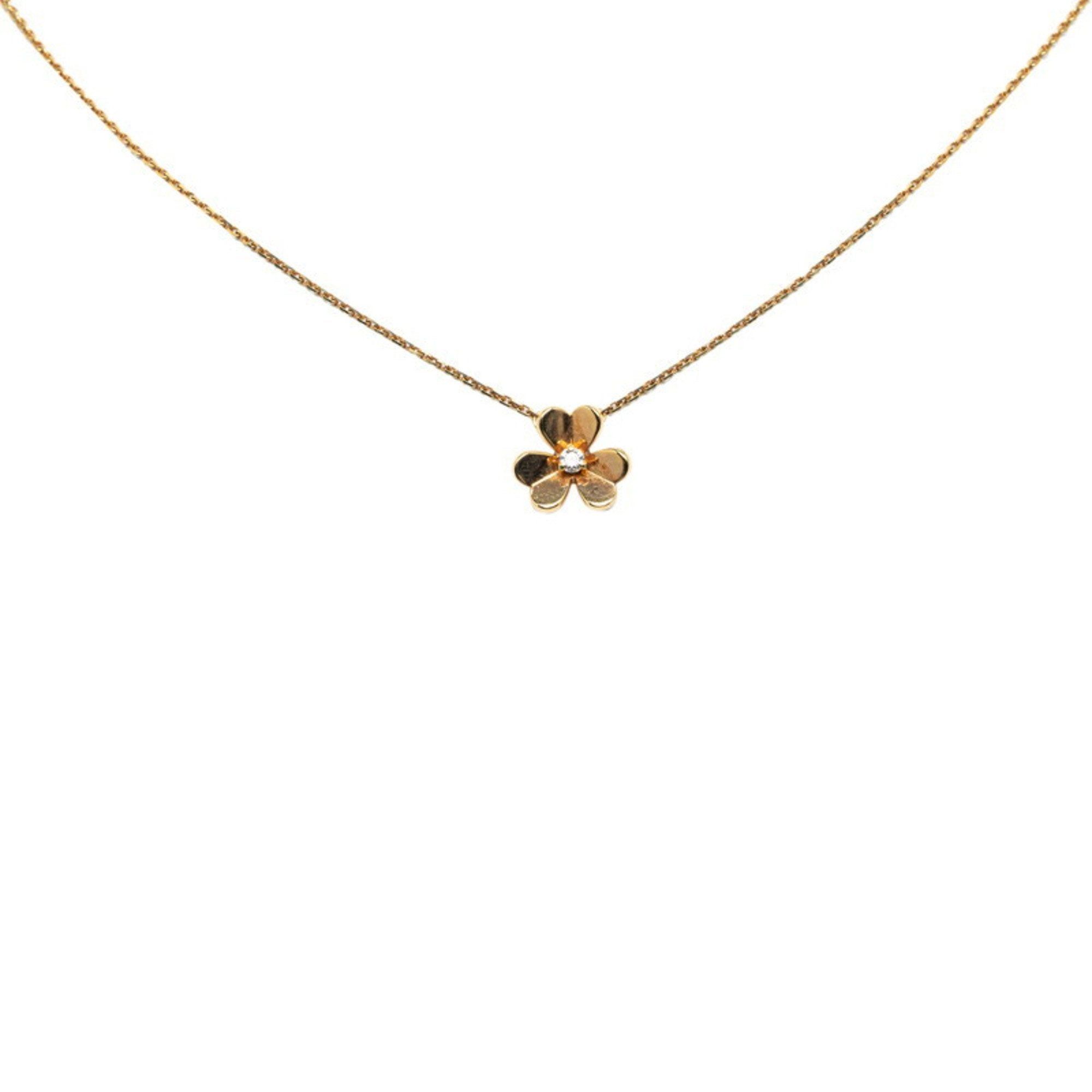 Van Cleef & Arpels VAN CLEEF & ARPELS Frivole Flower Motif Necklace ...