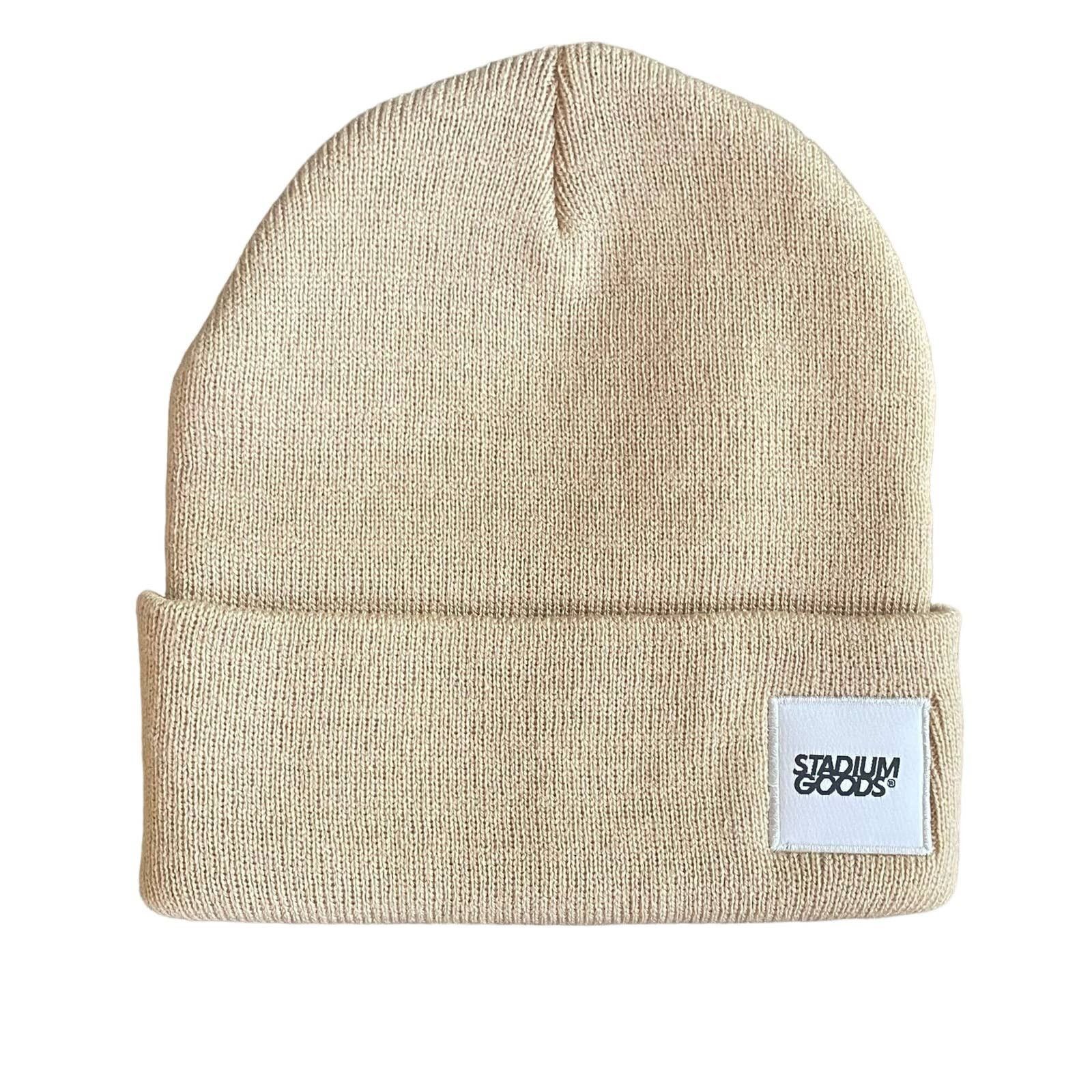 Stadium Goods STADIUM GOODS PATCH LOGO BEANIE IN CREAM | Grailed