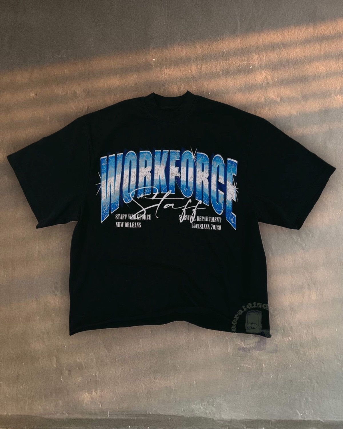 G59 Records × STAFF WORKFORCE STAFF WORKFORCE PEN & PIXEL TEE black ...