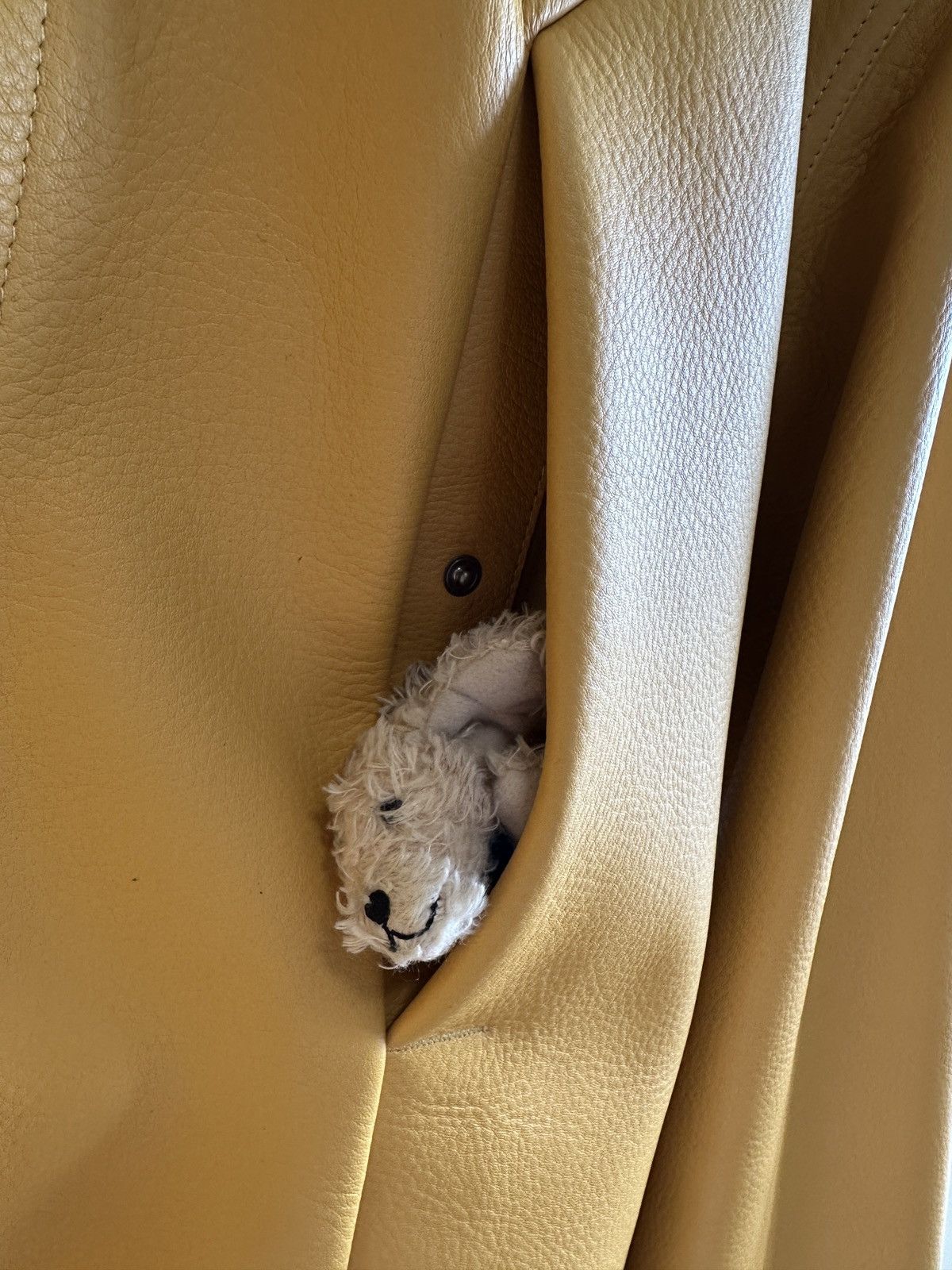 Rick Owens Rick Owens S/S23 Edfu Lemon Fogpocket Leather Jacket | Grailed