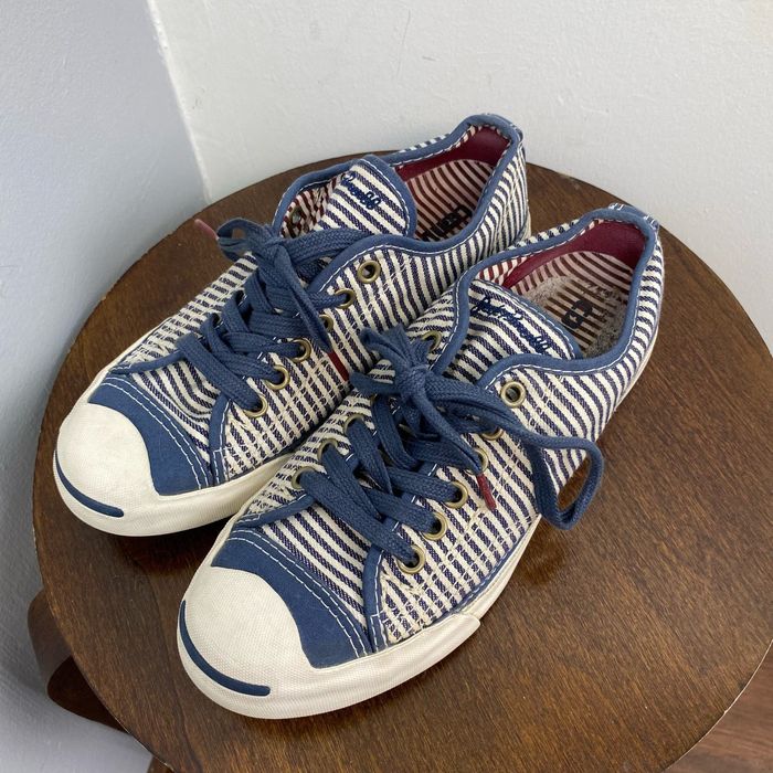 Converse Converse X Jack Purcell Blue Stripe Low Top Sneakers Size 6 ...