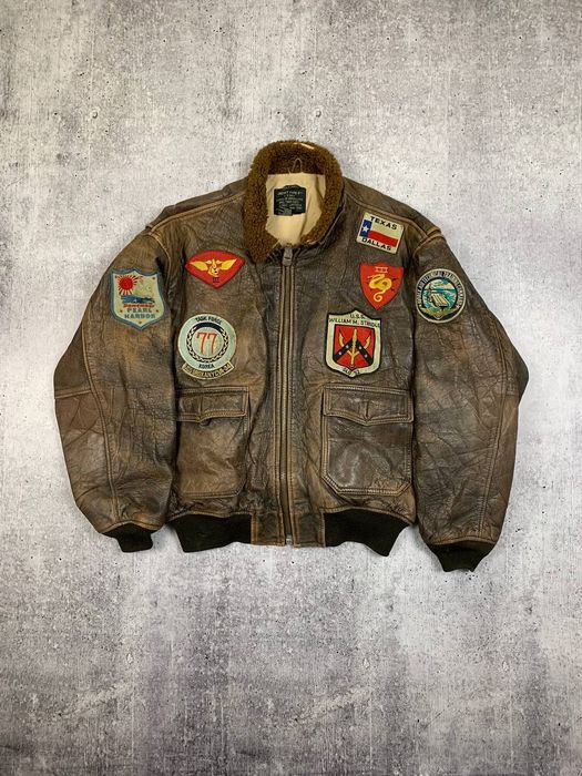 Vintage Vintage Avirex Korea Type G1 Top Gun Leather Bomber Jacket ...