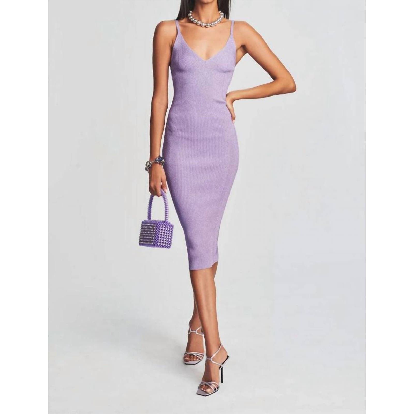 Retrofete RETROFETE Amster Dress In Metallic Lilac | Grailed