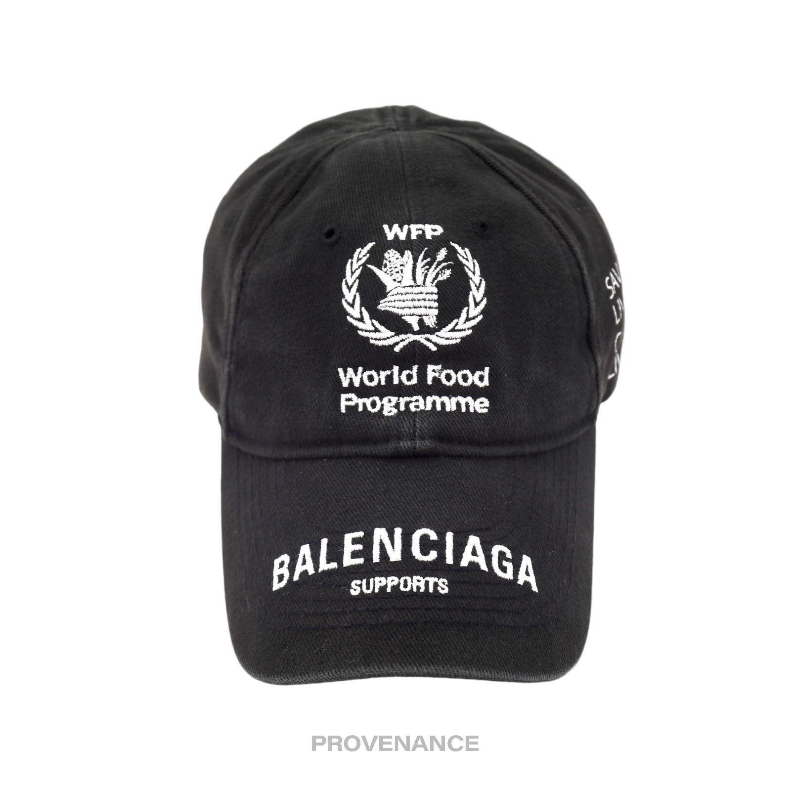 Balenciaga 🔴 Balenciaga WFP Embroidered Logo Cap - Washed Black | Grailed