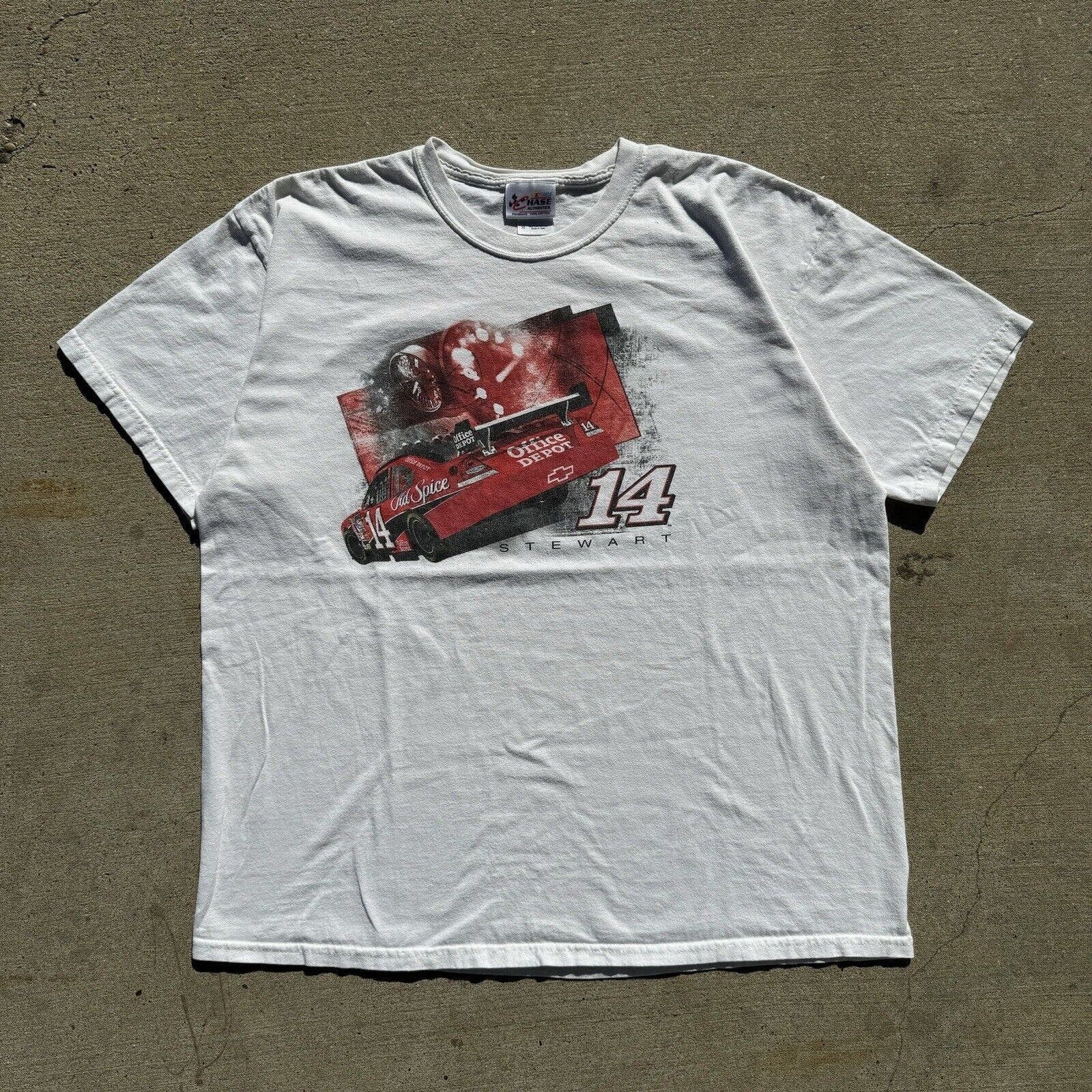 Chase Authentics Vintage Y2K NASCAR Chase Tony Stewart Racing Graphic T ...