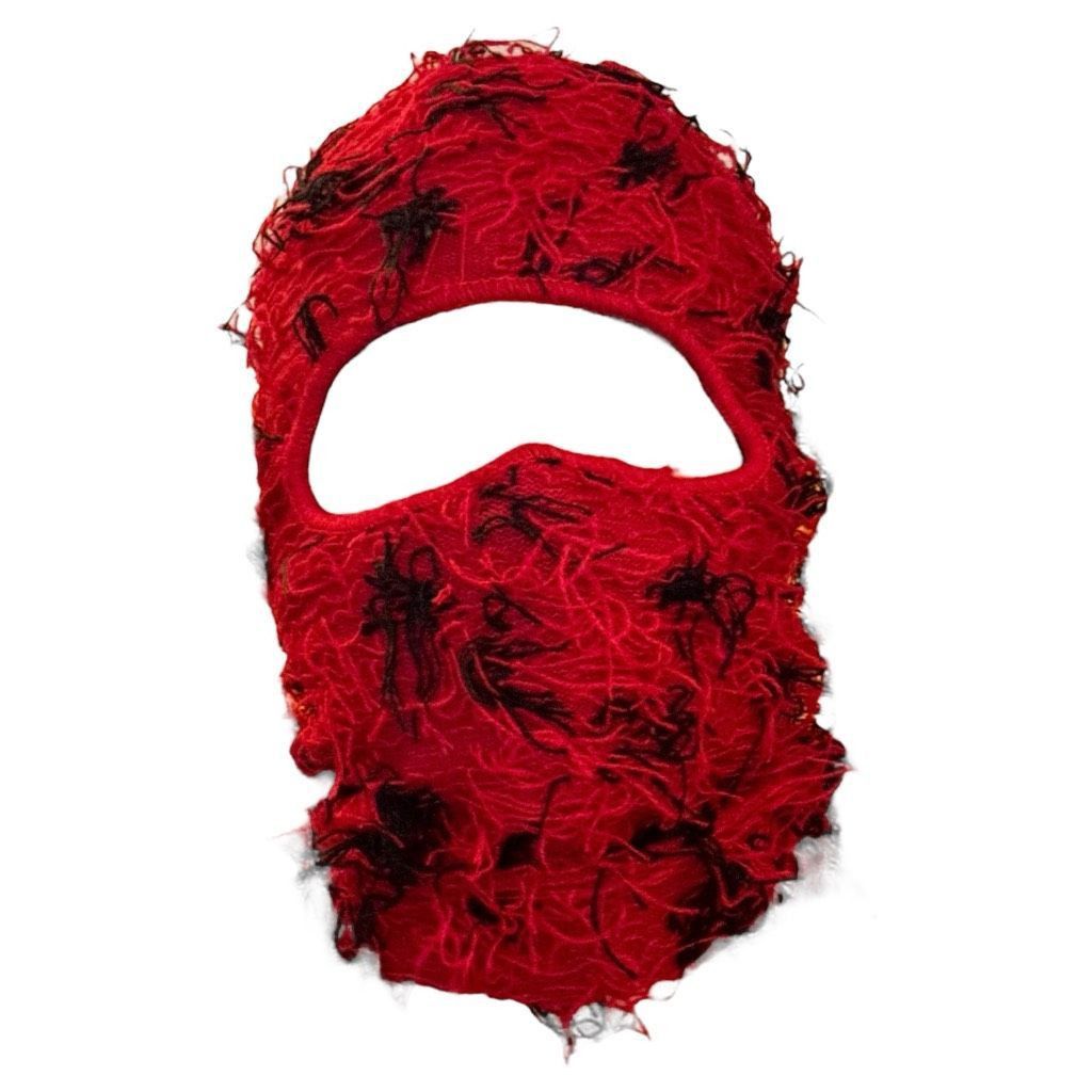 Streetwear NWT Red & Black Fuzzy Tactical Balaclava Unisex OS | Trap Hi ...