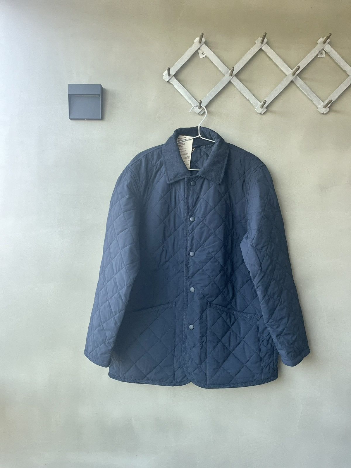 Muji MUJI Japan Men Dark Navy Army Military Winter Quilted Jacket | Grailed