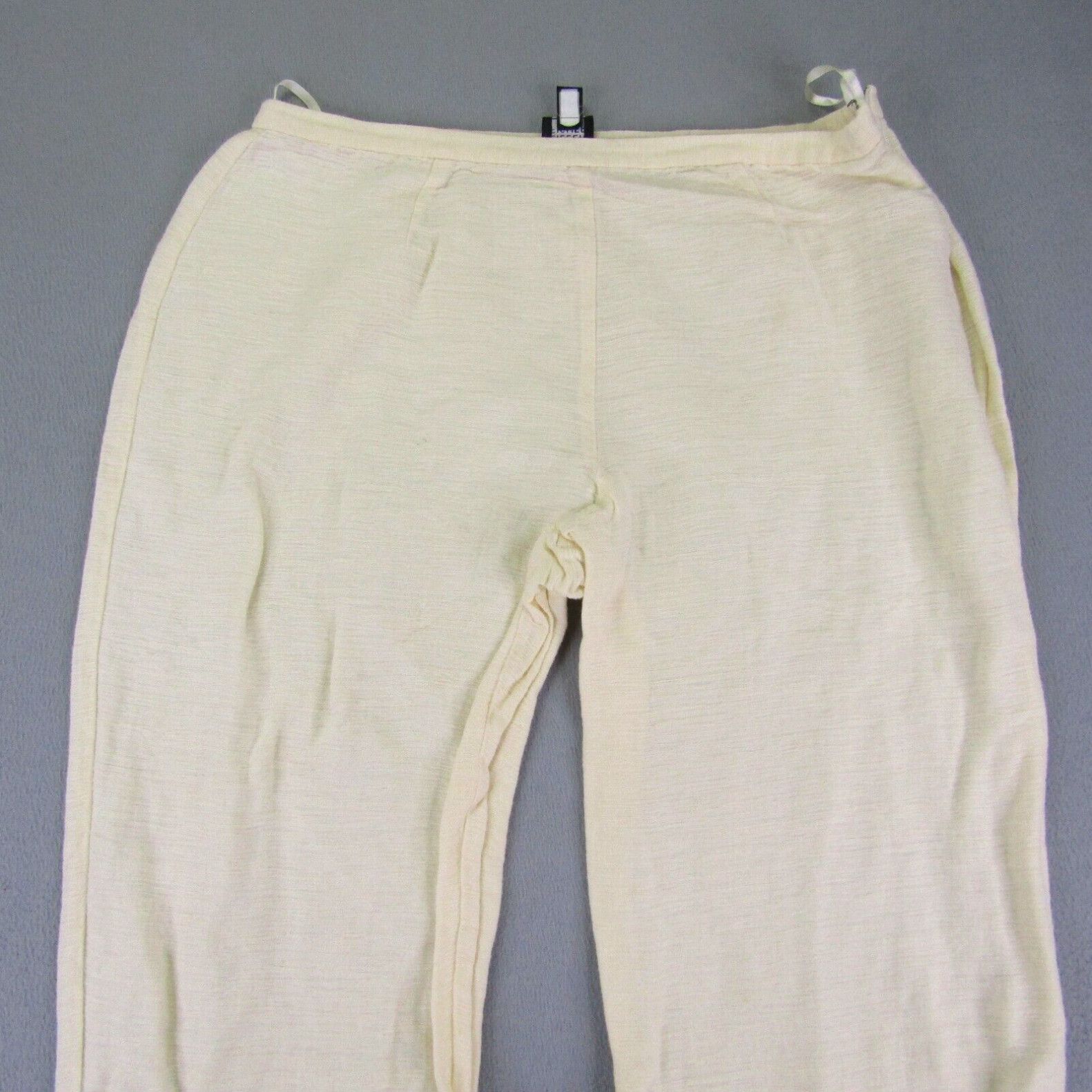 Eileen Fisher Eileen Fisher Pants Womens Large Cream White Linen Blend ... Eileen Fisher Eileen Fisher Pants Womens Large Cream White Linen Blend ...