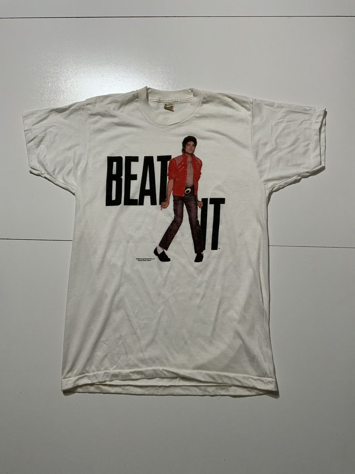 Vintage Vintage 1984 Screen Stars Michael Jackson Beat It T-Shirt | Grailed