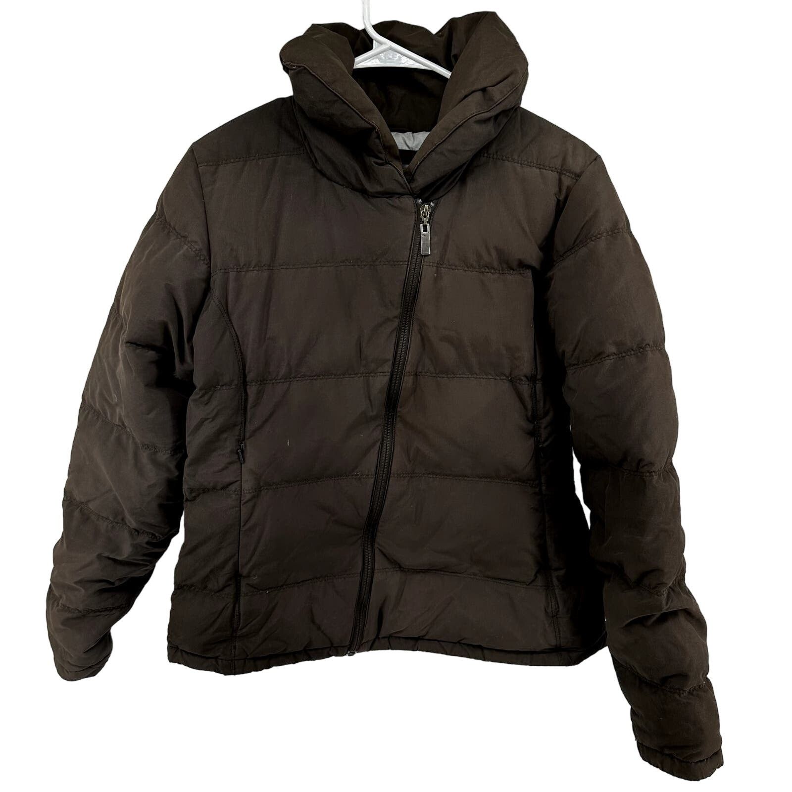 Toad and Co Horny Toad Goose Down Puffer Jacket Hooded Asymmetric Zip M ...