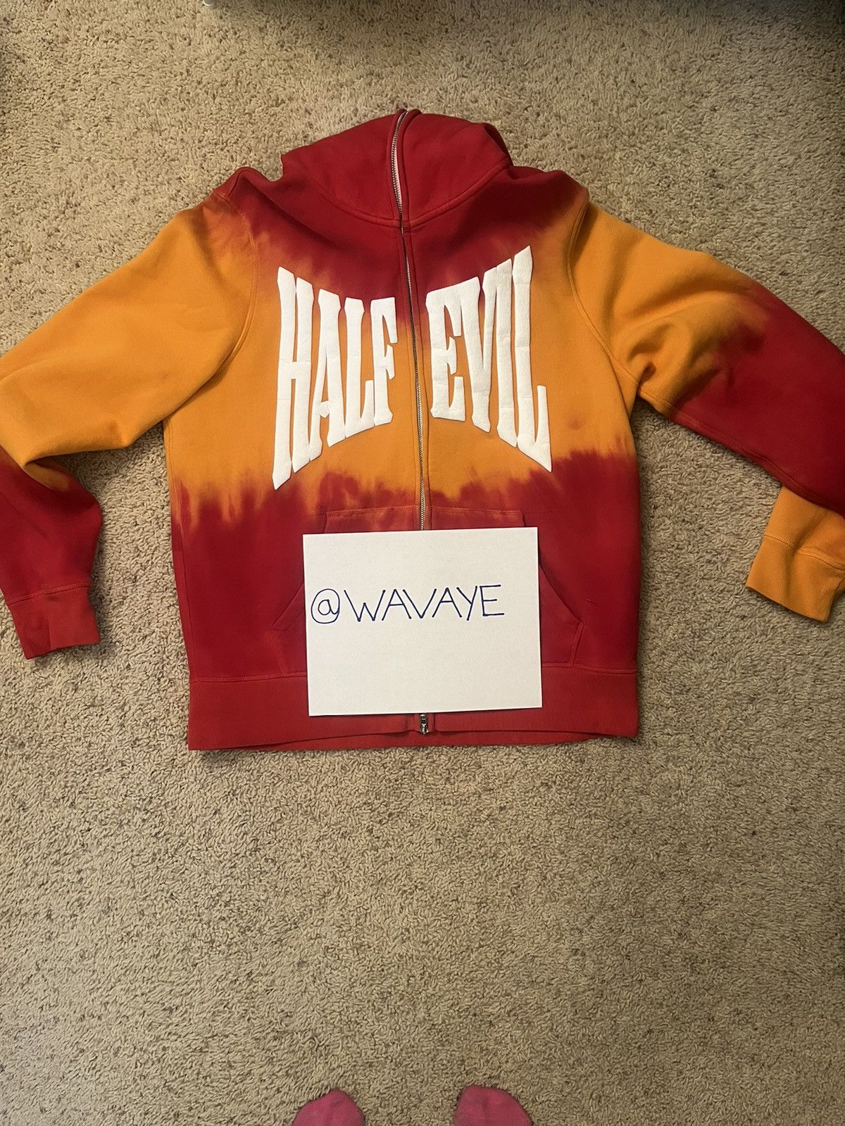 Half Evil Half Evil 333 Full Zip Hoodie | Grailed