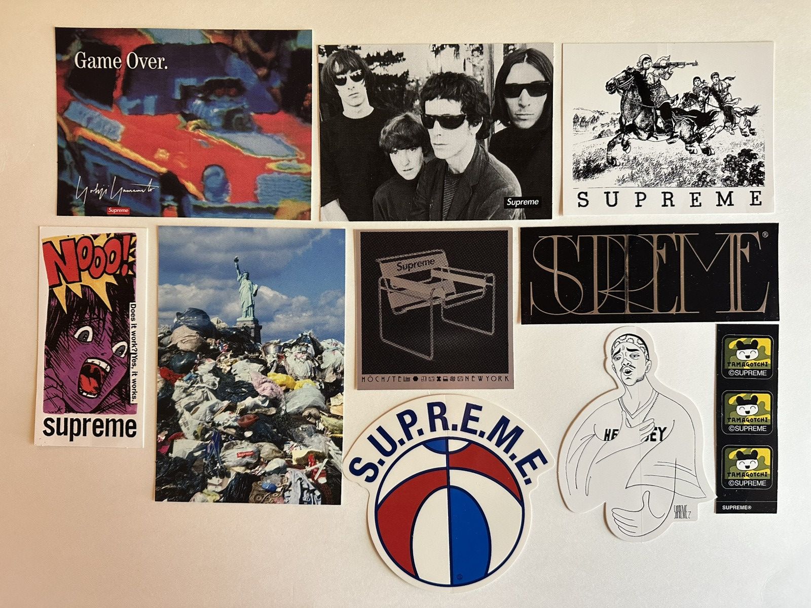Supreme 10x Supreme Stickers Lot | Grailed