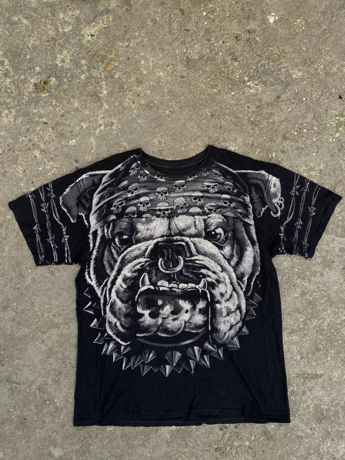 Liquid Blue × Streetwear Liquid Blue Overprinted T Shirt | Grailed