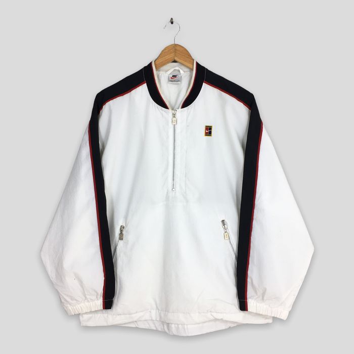 Nike 90's Nike Andre Agassi Windbreaker White Jacket Medium | Grailed