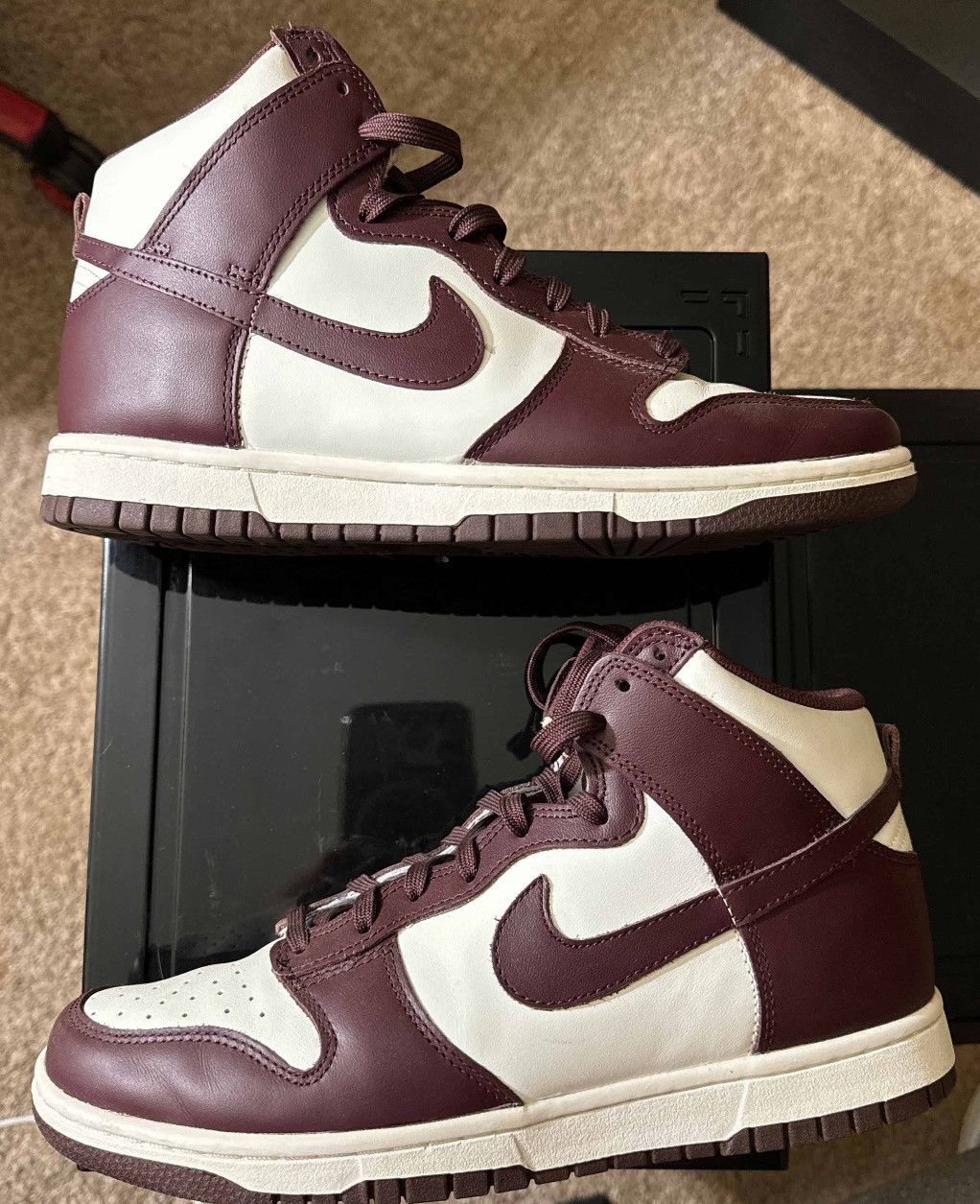 Nike DUNK HIGH 'BURGUNDY CRUSH' | Grailed
