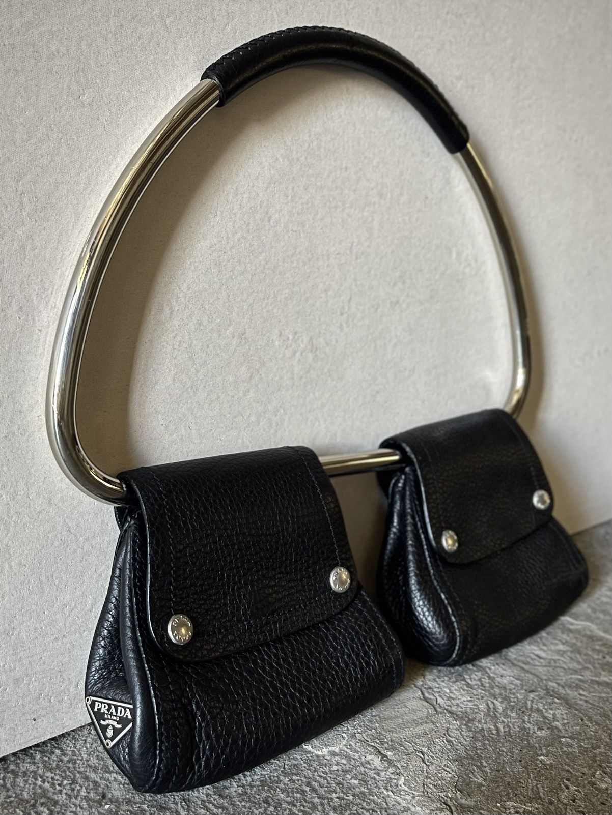 Prada Archive / Grail Prada - SS2003 Runway - Loop Top Handle Bag | Grailed
