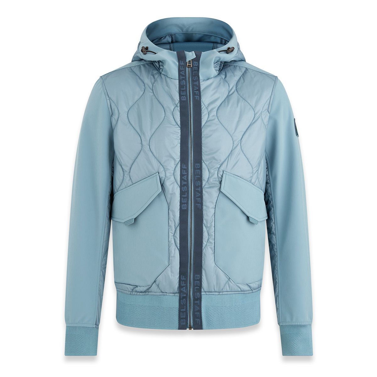 Belstaff Belstaff Limiter Quilted Hybrid Jacket Blue Size US 40 L | Grailed