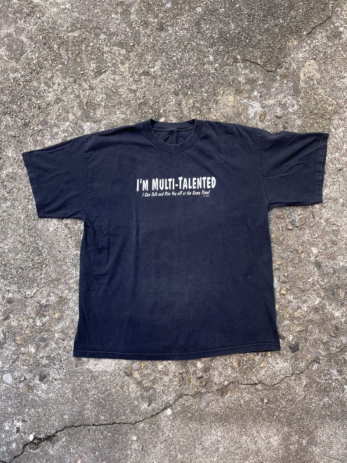 Humor × Vintage VTG 2000’s ‘I’m Multi-Talented’ Funny Graphic T-Shirt ...
