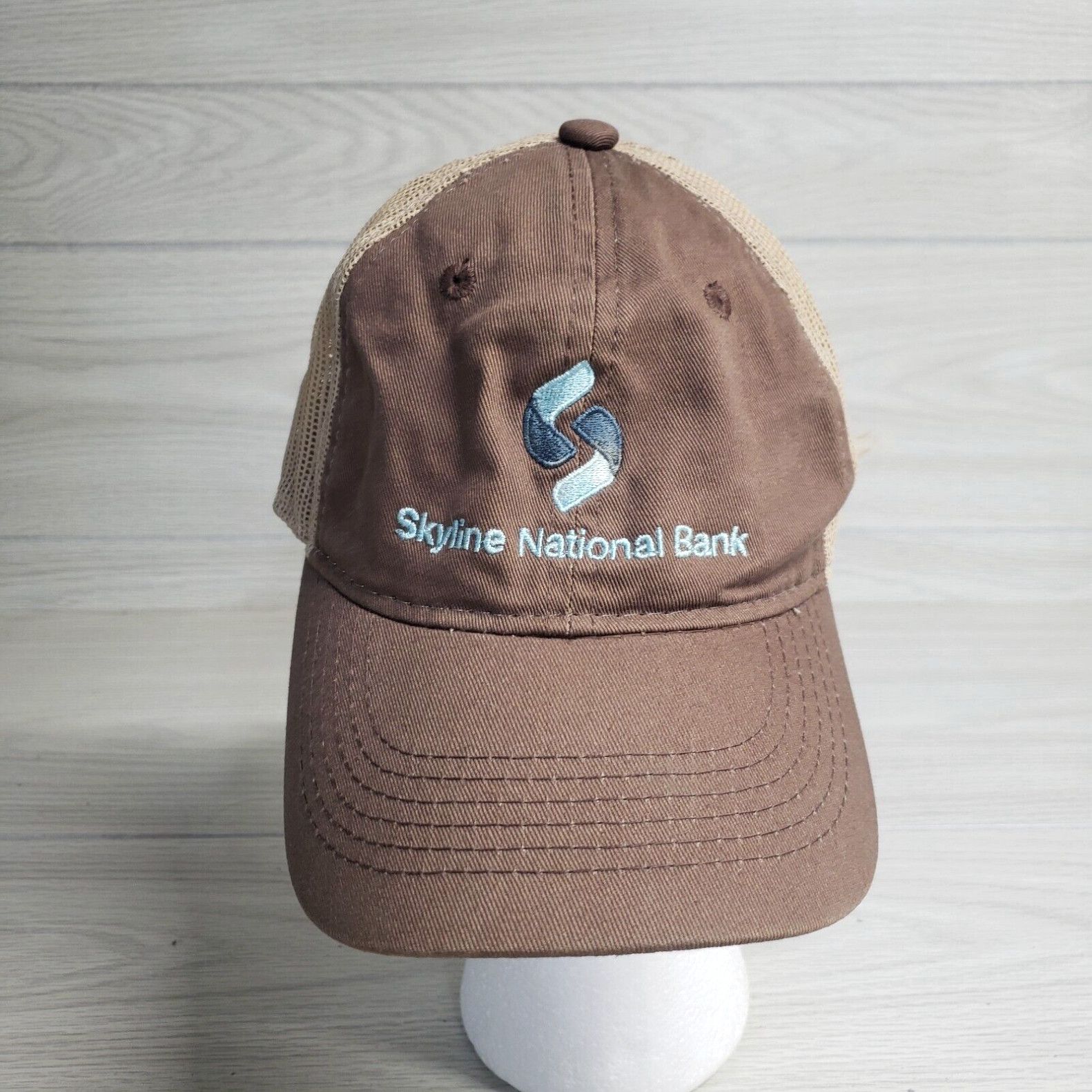Vintage Skyline National Bank Strapback Baseball Hat Cap Adult ...