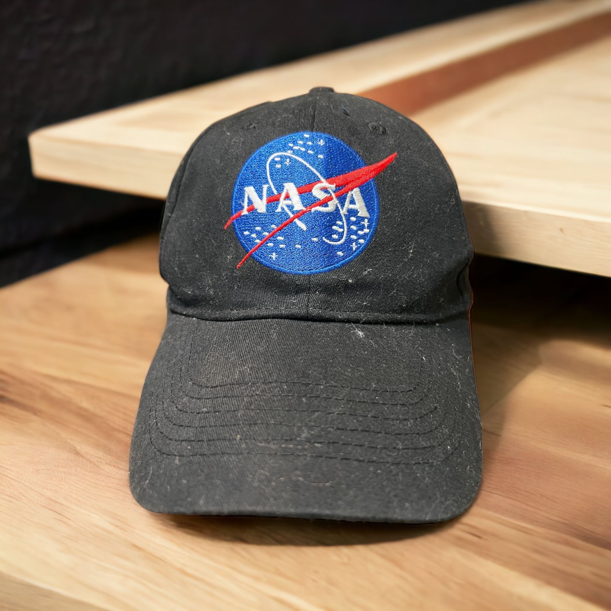 Other Spirit Black NASA Ball Cap Hat Embroidered 100% cotton Adjus ...