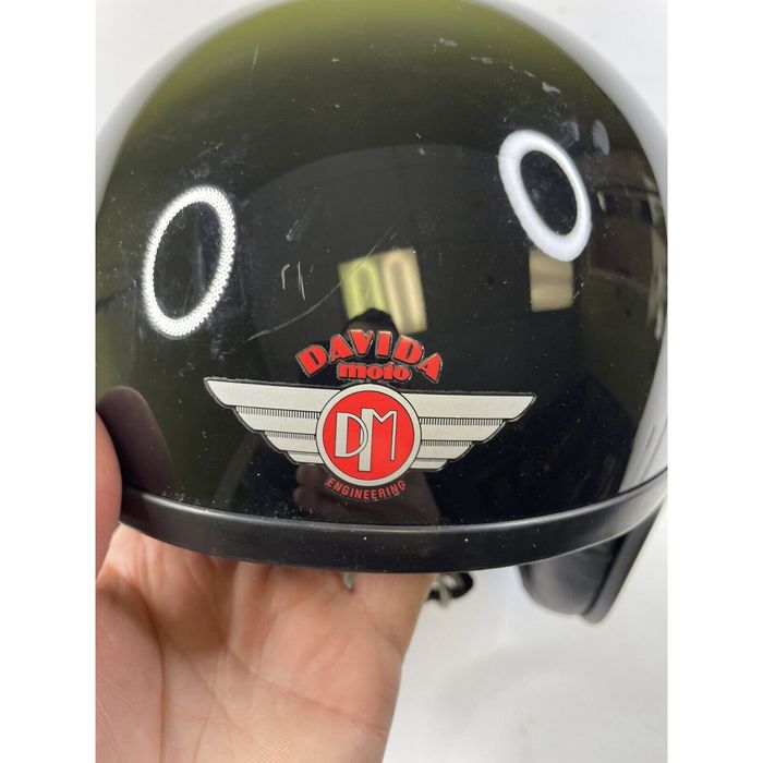 Vintage DAVIDA Moto Jet Classic Motorcycle Helmet Open Face Made In ...