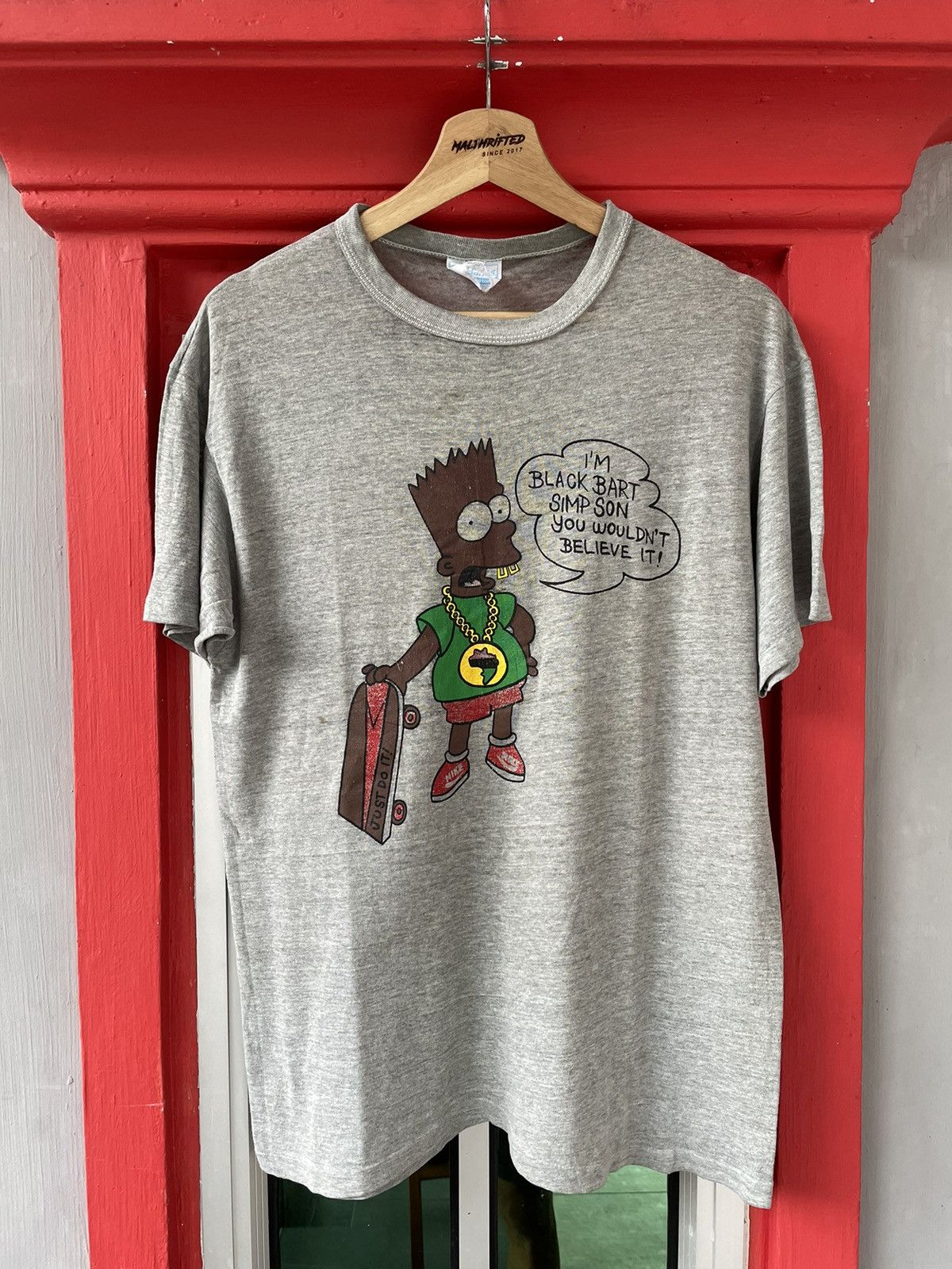 Cartoon Network × The Simpsons × Vintage Vintage 80s Black Bart Simpson ...