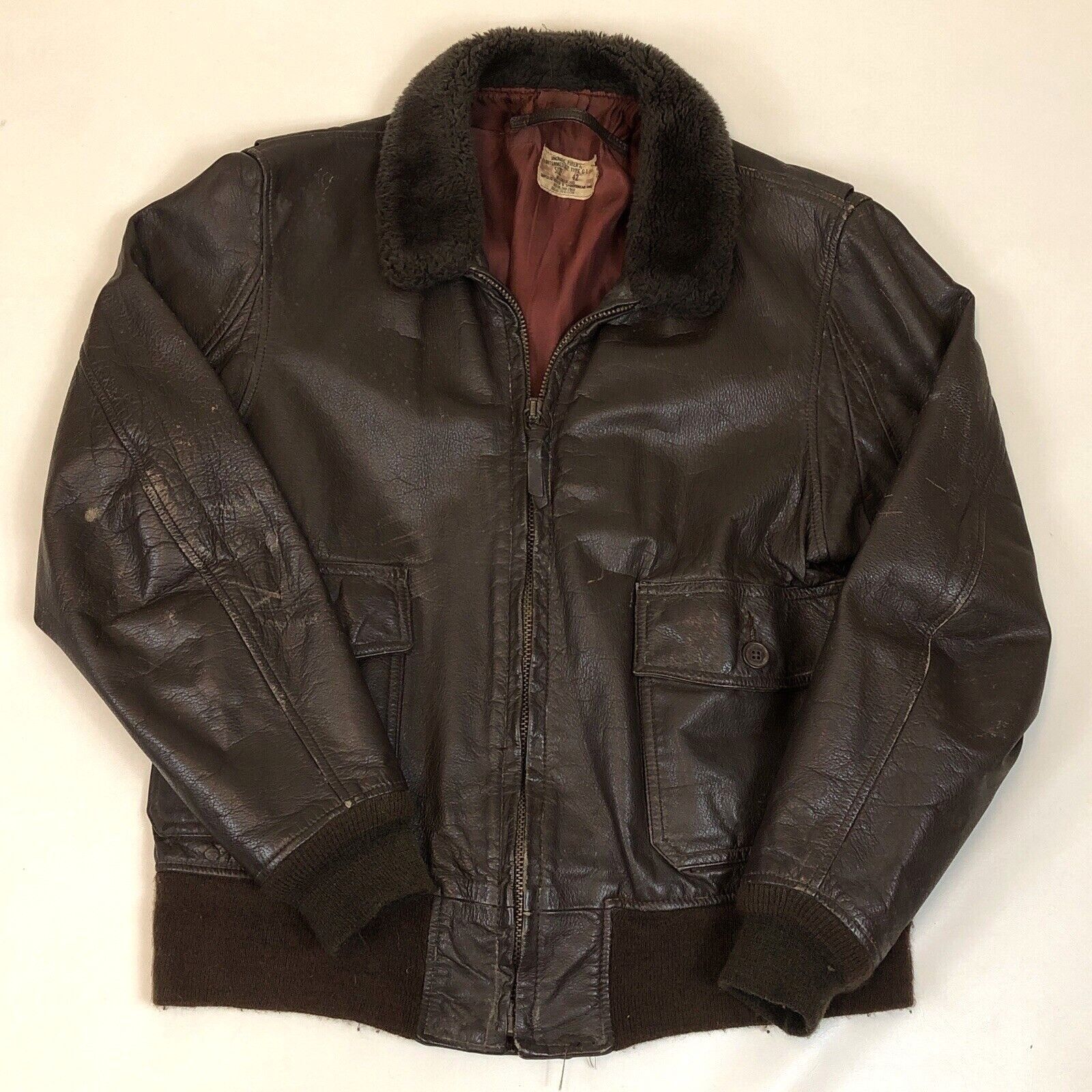 Imperial × Military × Vintage Vintage US Navy Flyers G-1 Leather Bomber ...