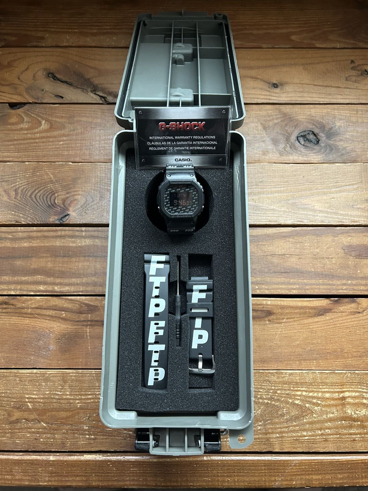 Fuck The Population × G Shock FTP x G-Shock DW5600 Black Watch | Grailed