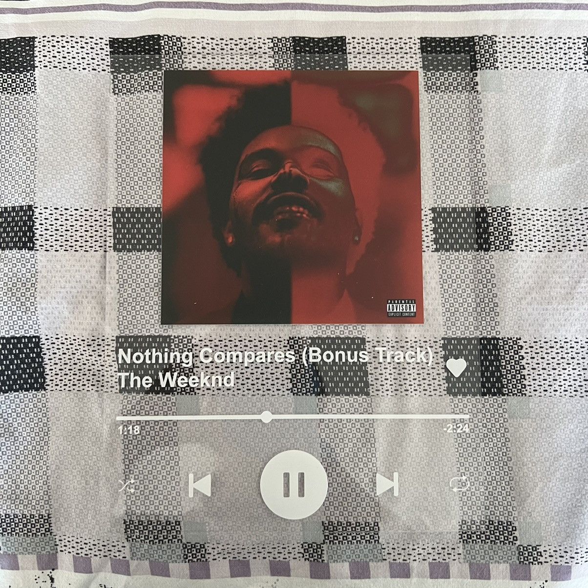 The Weeknd The Weeknd Nothing Compares song plaque | Grailed