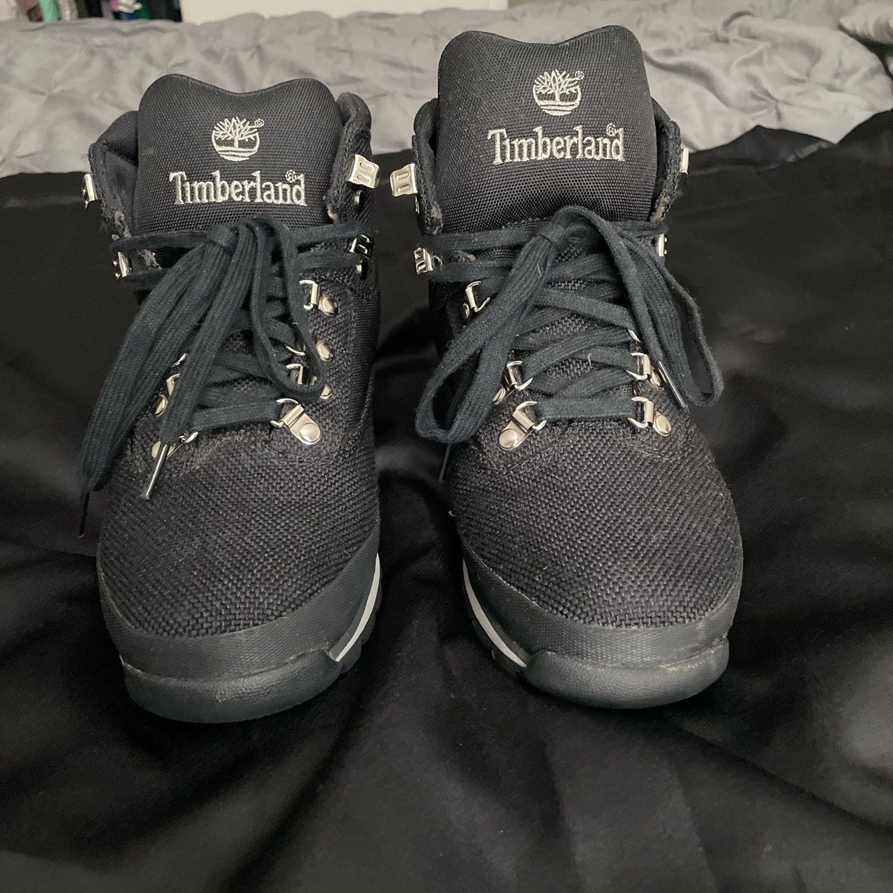 Timberland Exclusive midtop all black timbs | Grailed