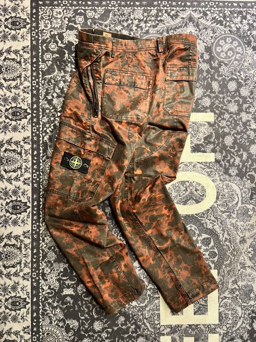 Stone Island Rare Stone Island Tortoise Shell Camo Cargo pants A/W2015 ...