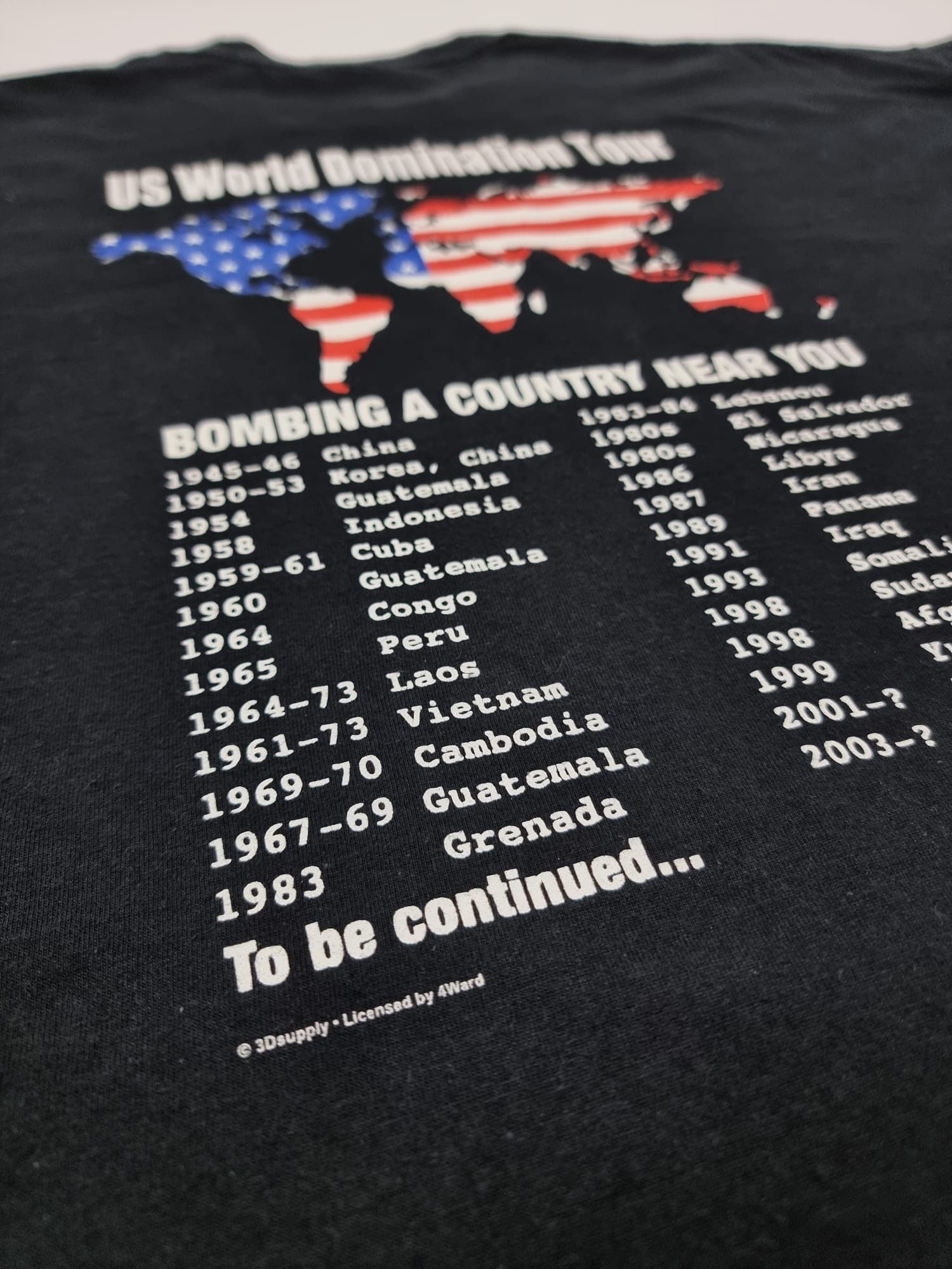 Vintage vintage 2003 USA world domination tour t-shirt XL mens wmns ...
