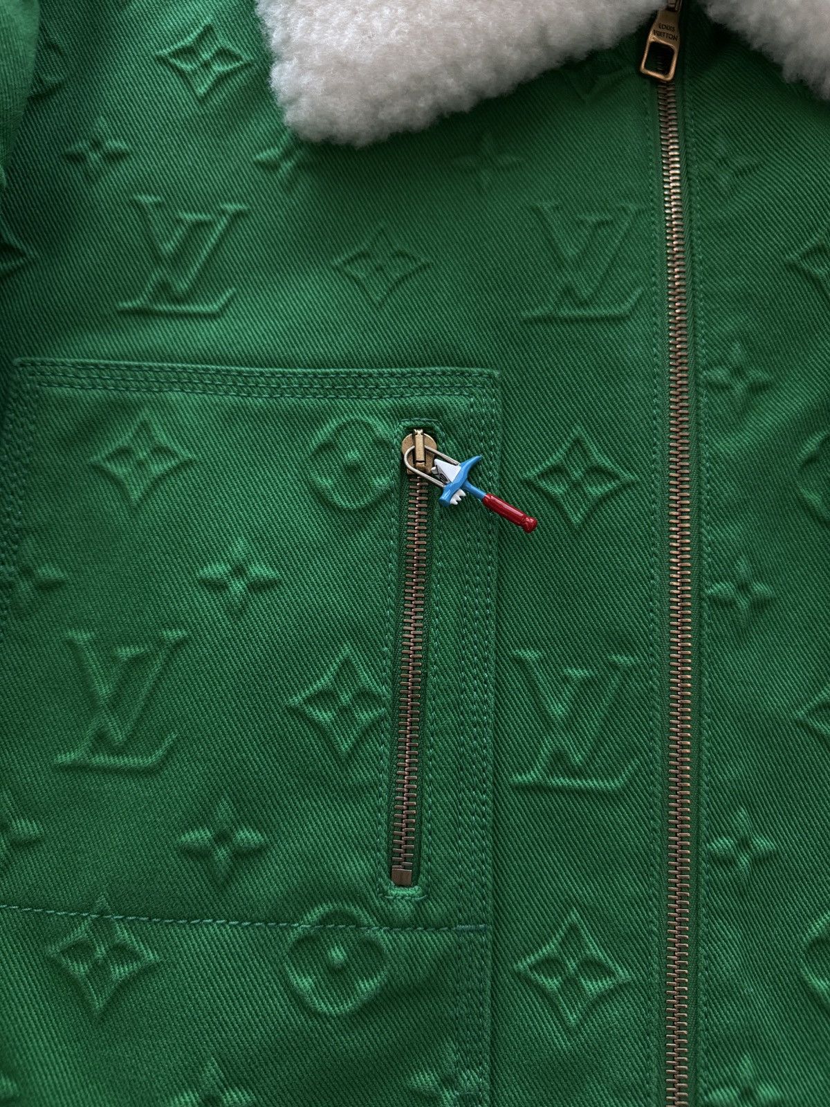 Louis Vuitton LV Green monogram jacket | Grailed