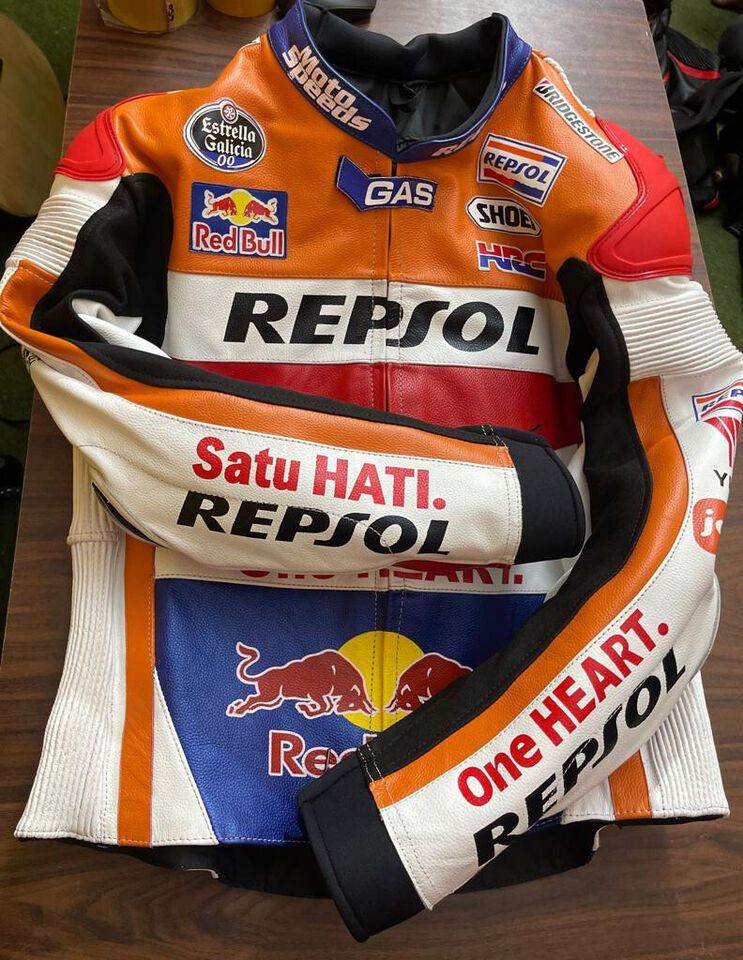 Other Repsol Motorbike Leather Jacket, Men's Racing Jacket | Grailed