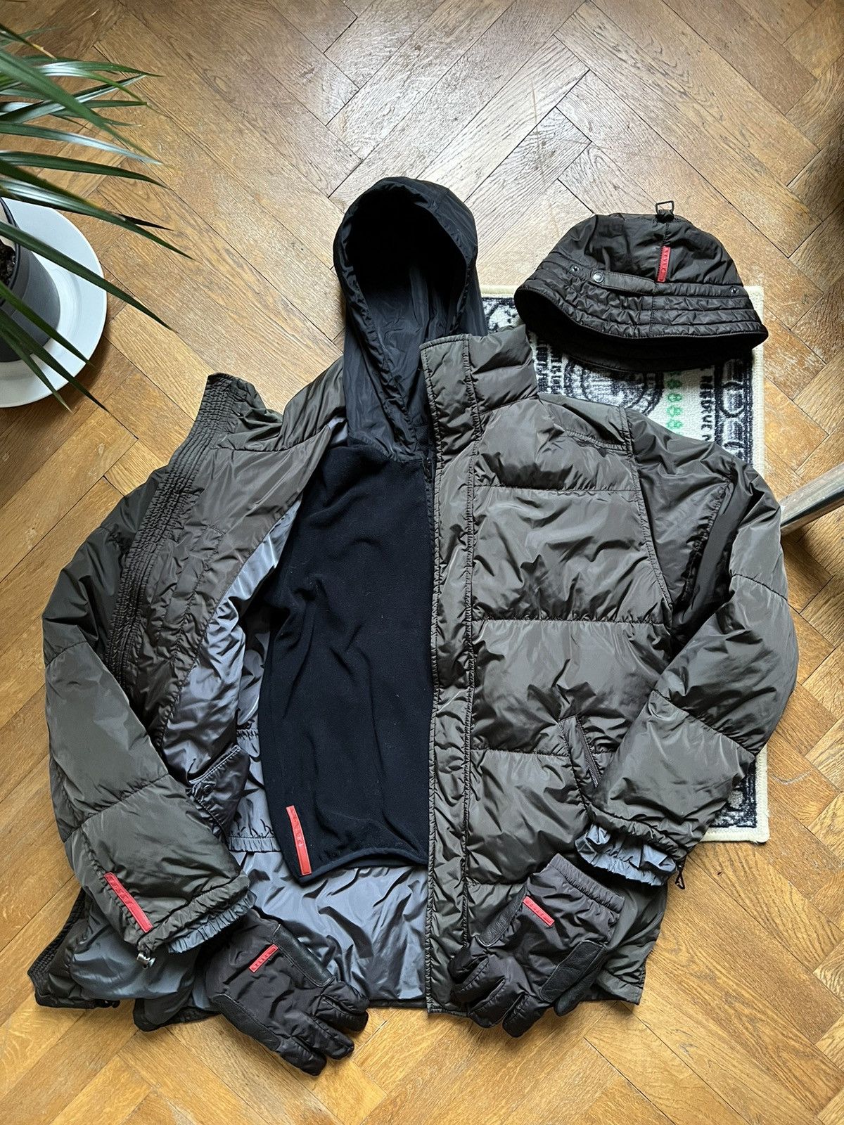 Vintage Prada Sport Vintage red tab Kit three items and jacket | Grailed