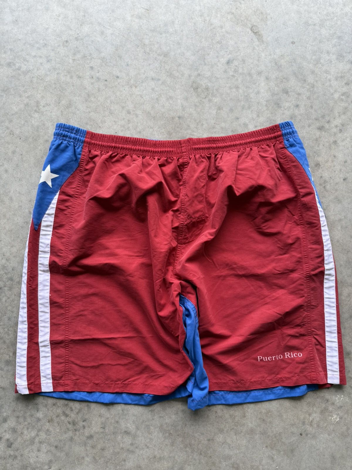 Nike × Vintage Vintage 90s Puerto Rico Flag Shorts | Grailed