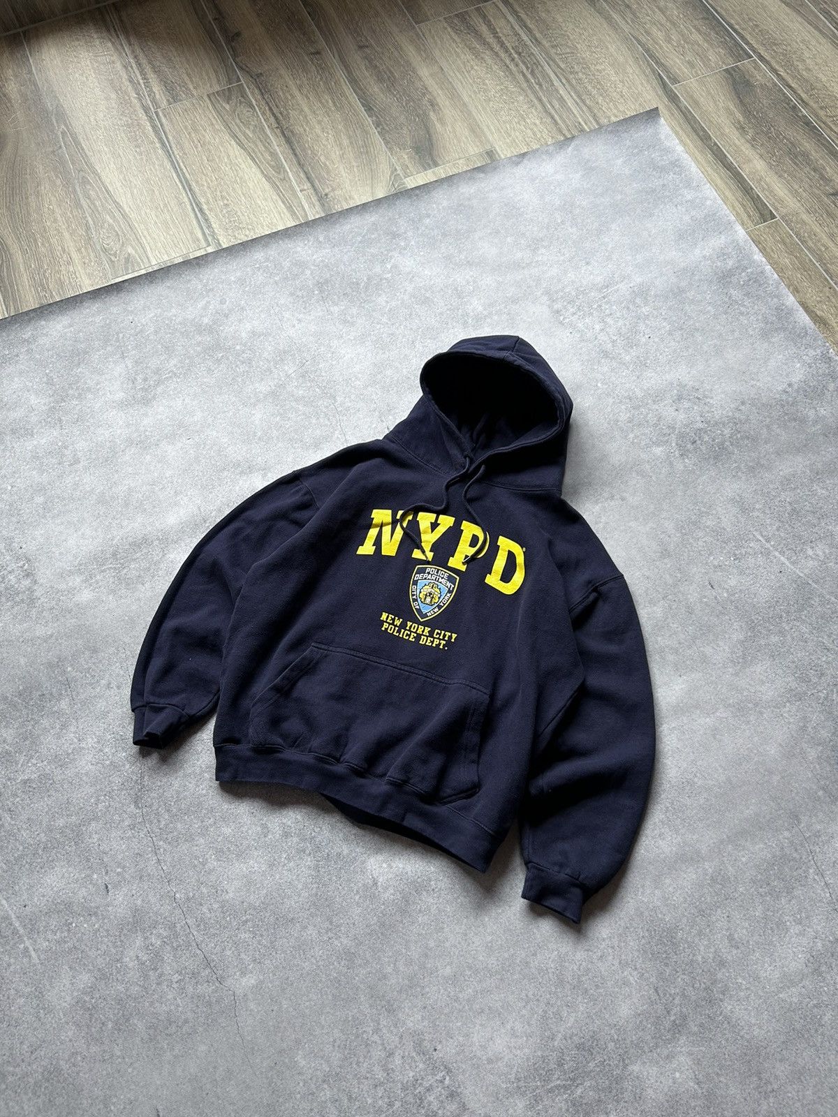 Vintage Vintage NYPD Police Dept big logo hoodies 90s | Grailed