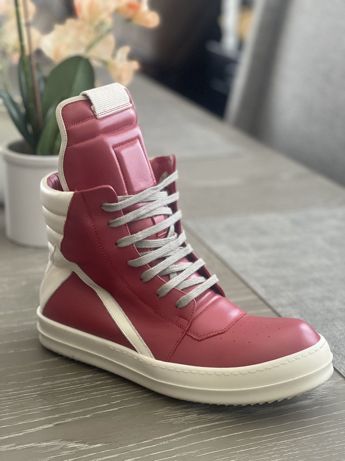 Rick Owens RED Rick Owens Geobaskets | Grailed