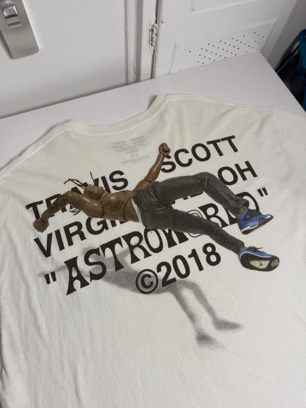 Off-White × Travis Scott *RARE* Off-White x Travis Scott Tee White ...