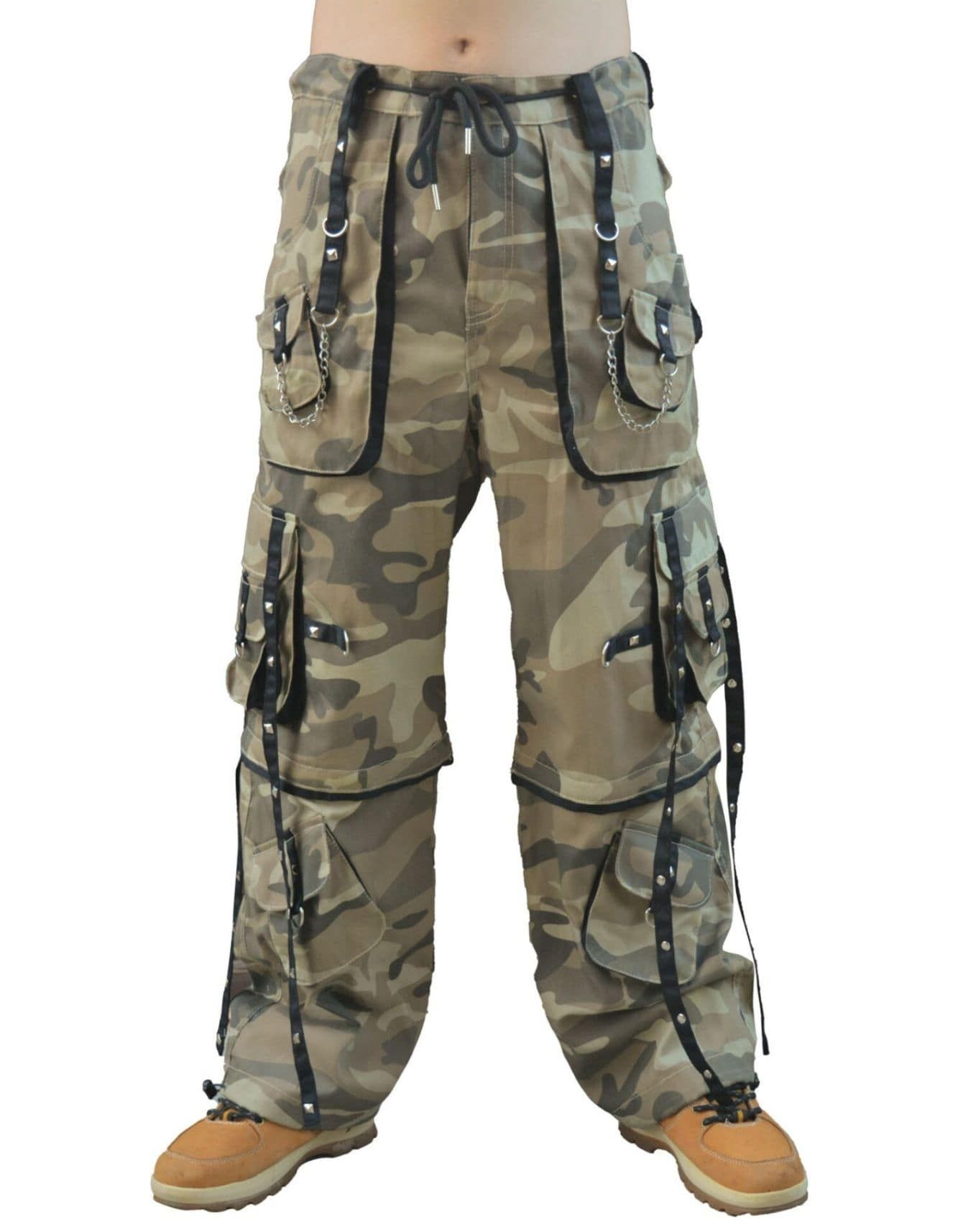 Streetwear Gothic Camo Baggy Pants | Grailed