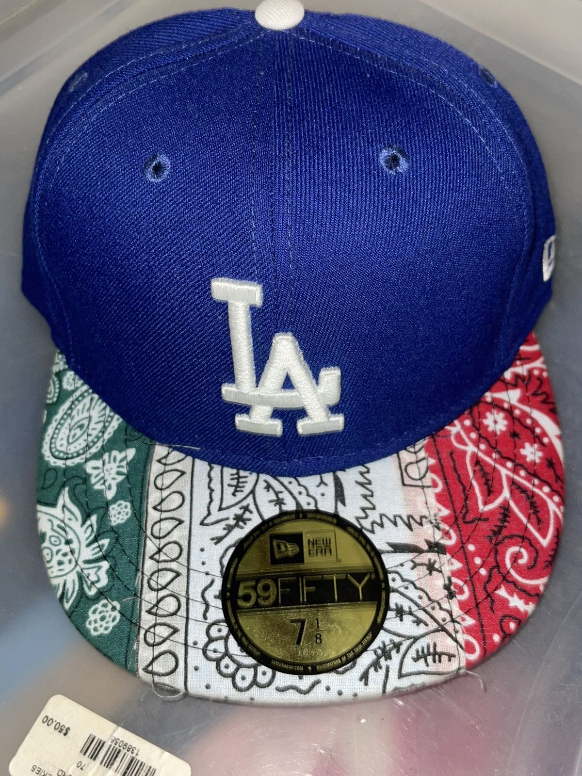 Streetwear Dodgers fitted hat custom 71/8 | Grailed